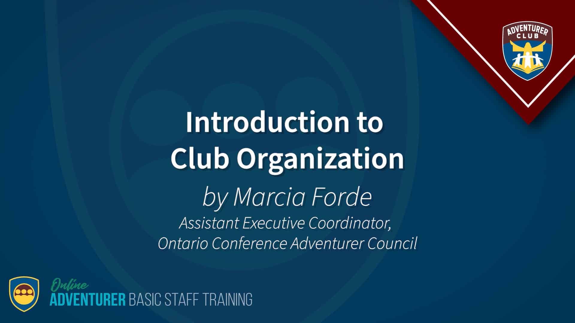Training – Ontario Adventurers